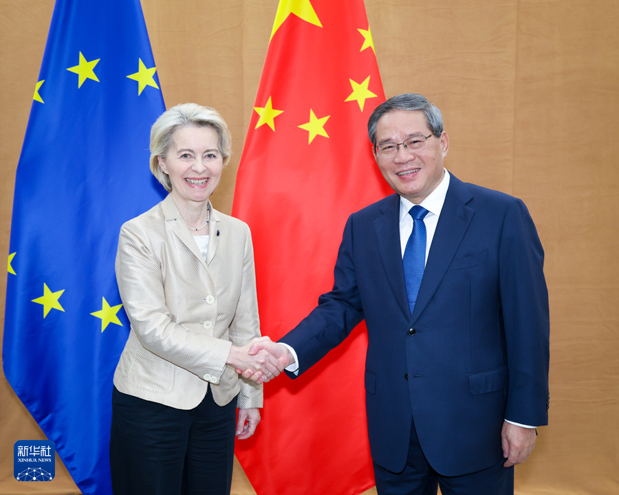 Li Qiang trifft Ursula von der Leyen